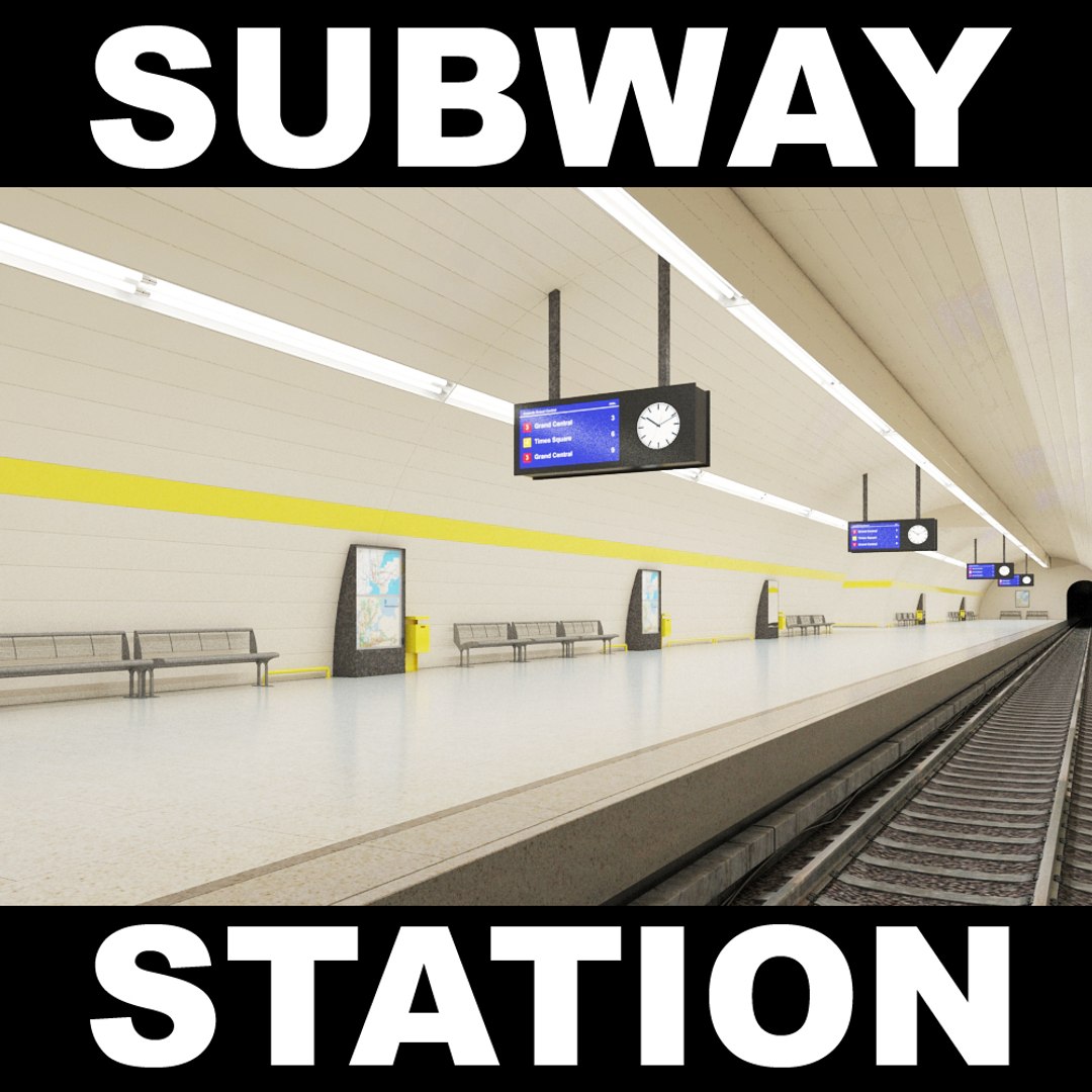 3d Subway Station
