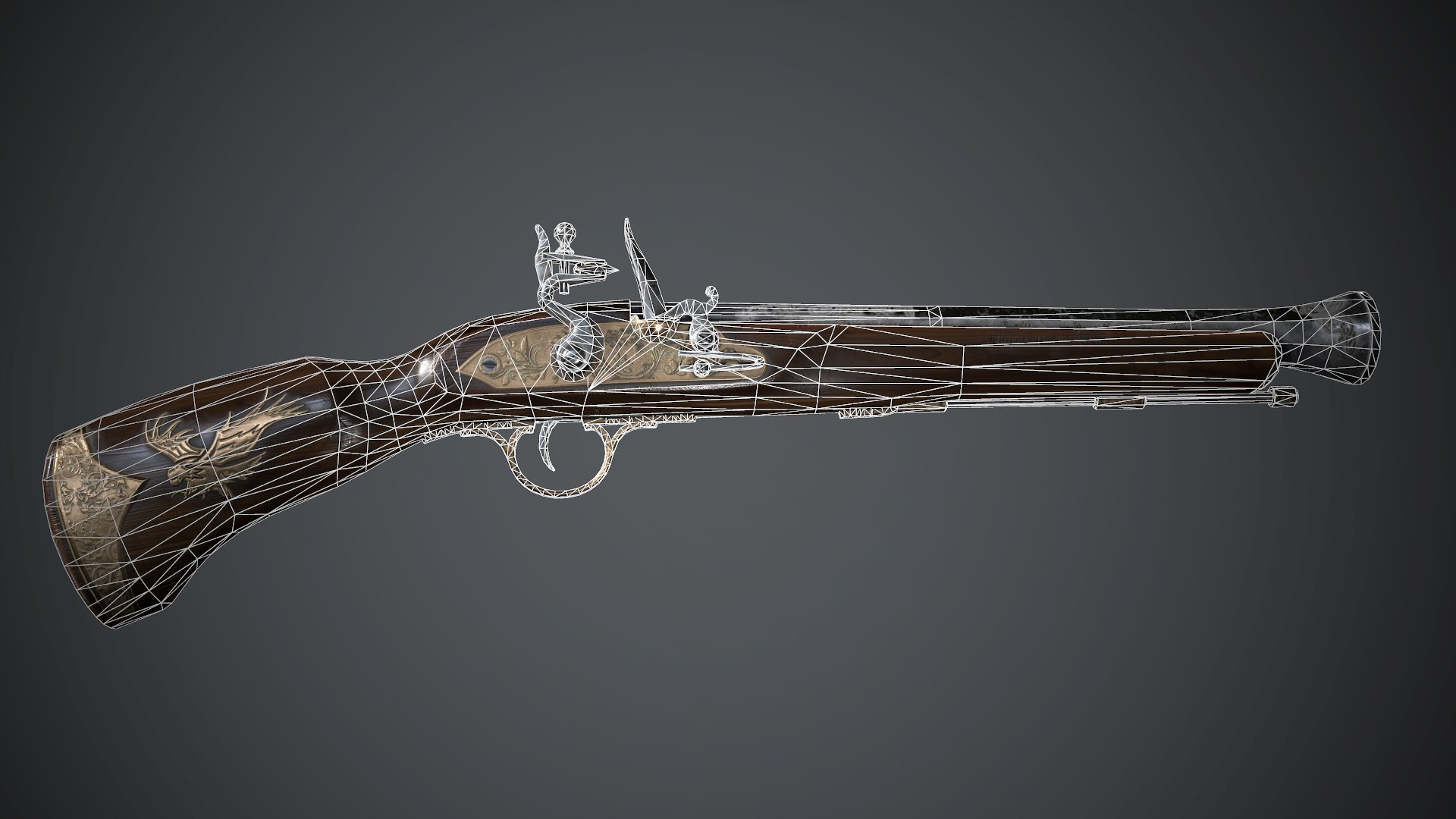 flintlock spanish 3d model