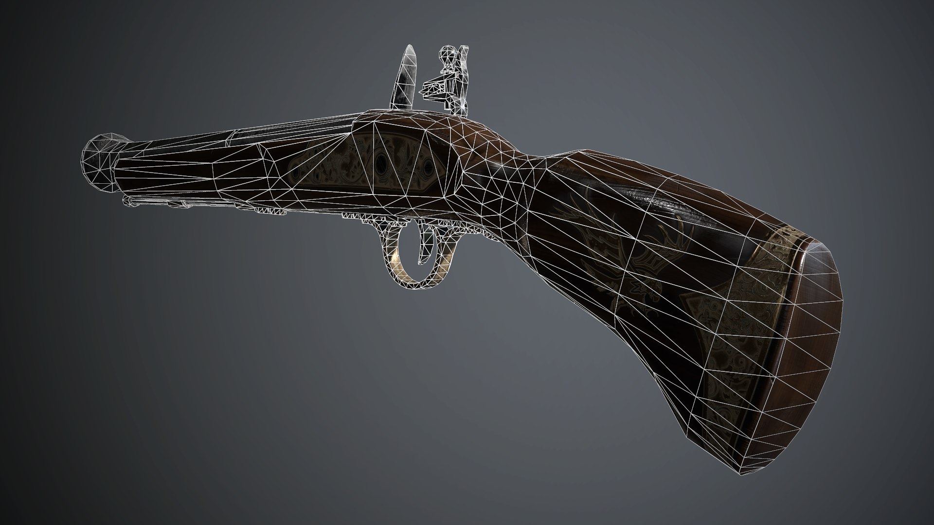 flintlock spanish 3d model
