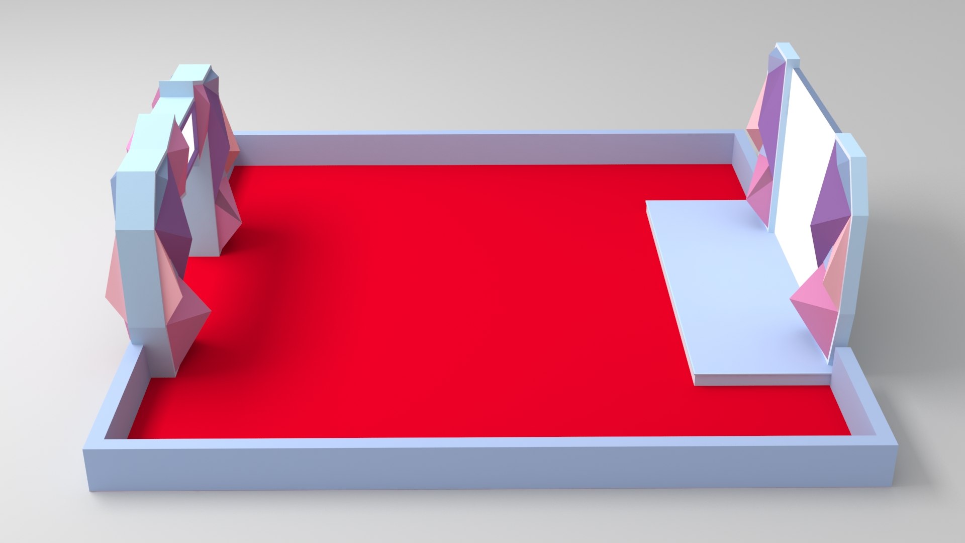 3D Layout Gate Stage Abstract - TurboSquid 1579682