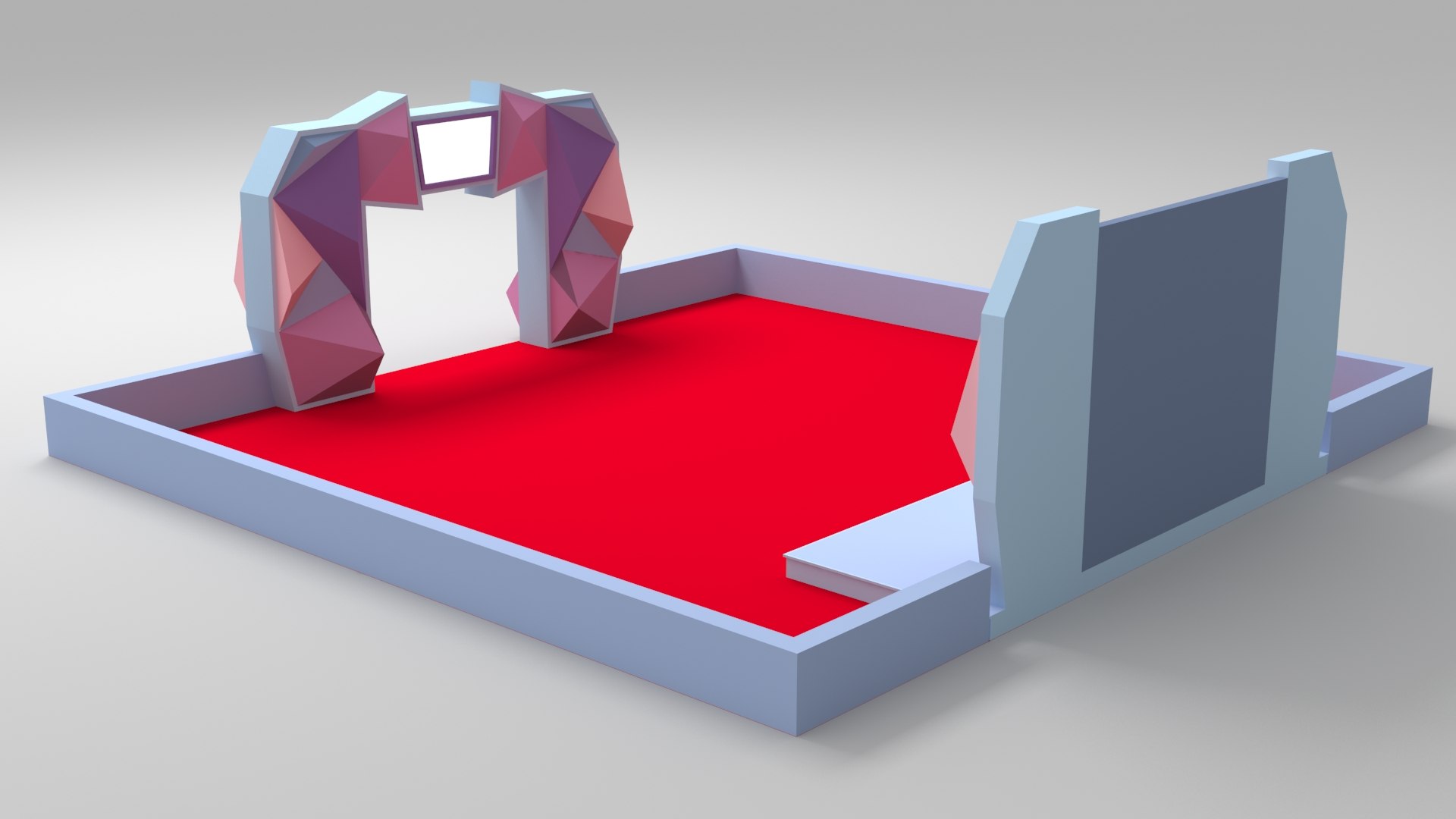 3D Layout Gate Stage Abstract - TurboSquid 1579682