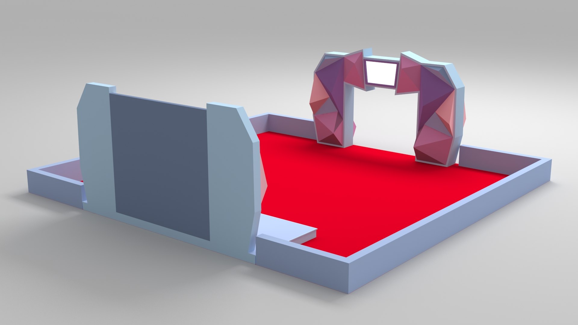 3D Layout Gate Stage Abstract - TurboSquid 1579682