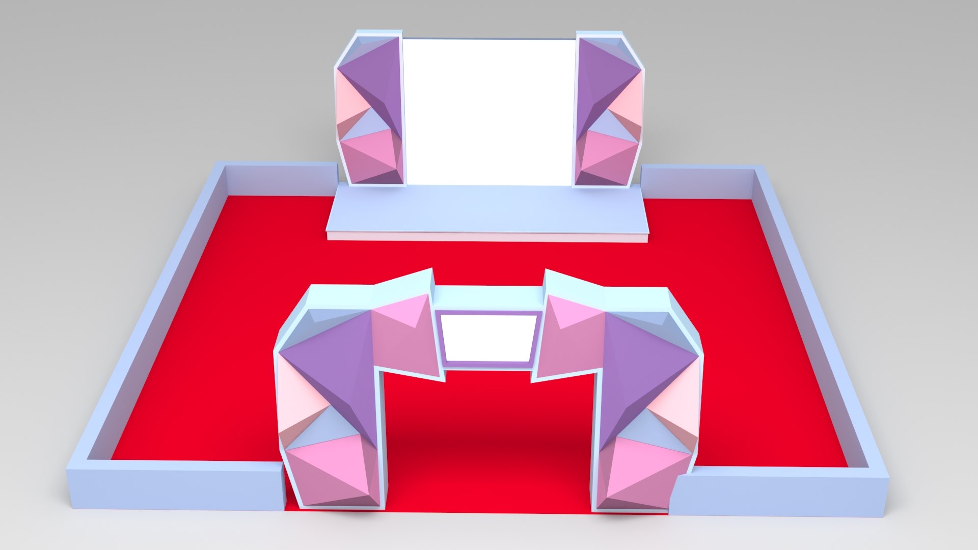 3D Layout Gate Stage Abstract - TurboSquid 1579682