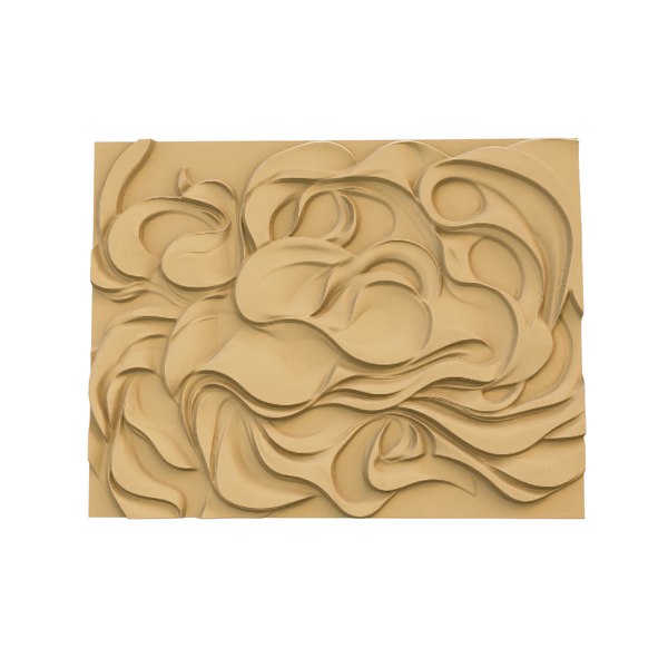 modelo 3d Conjunto de decoración de pared con paneles modernos Mural de ...