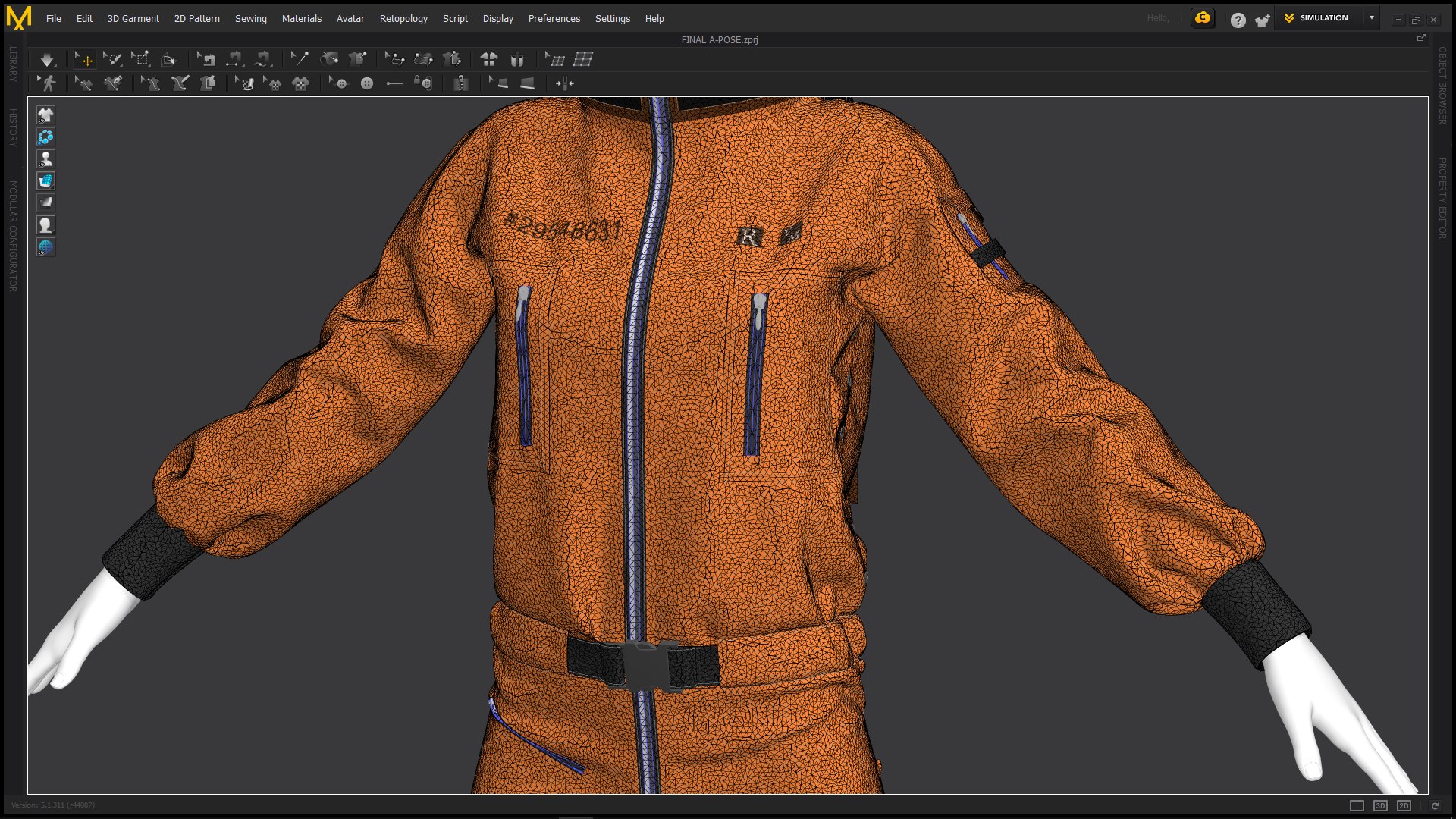 3D Model Female Overalls Marvelous Designer Project - TurboSquid 1726228