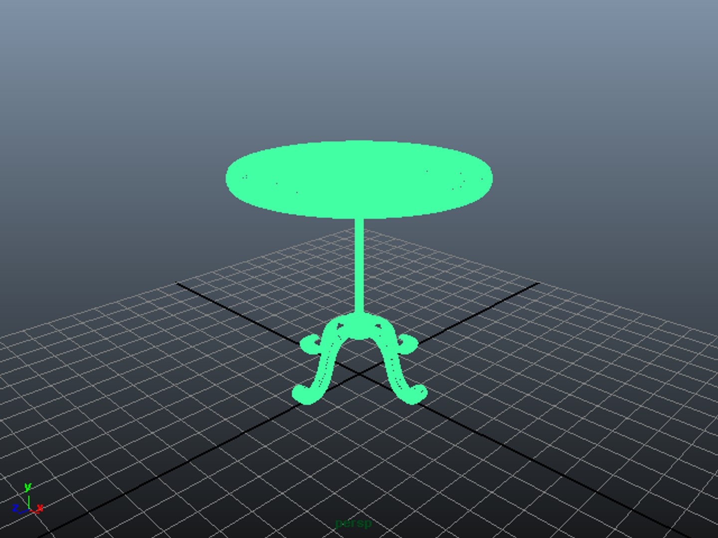 Table 3d Model