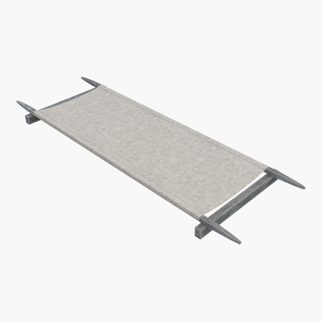 3D Improvised Old Stretcher - TurboSquid 2404384