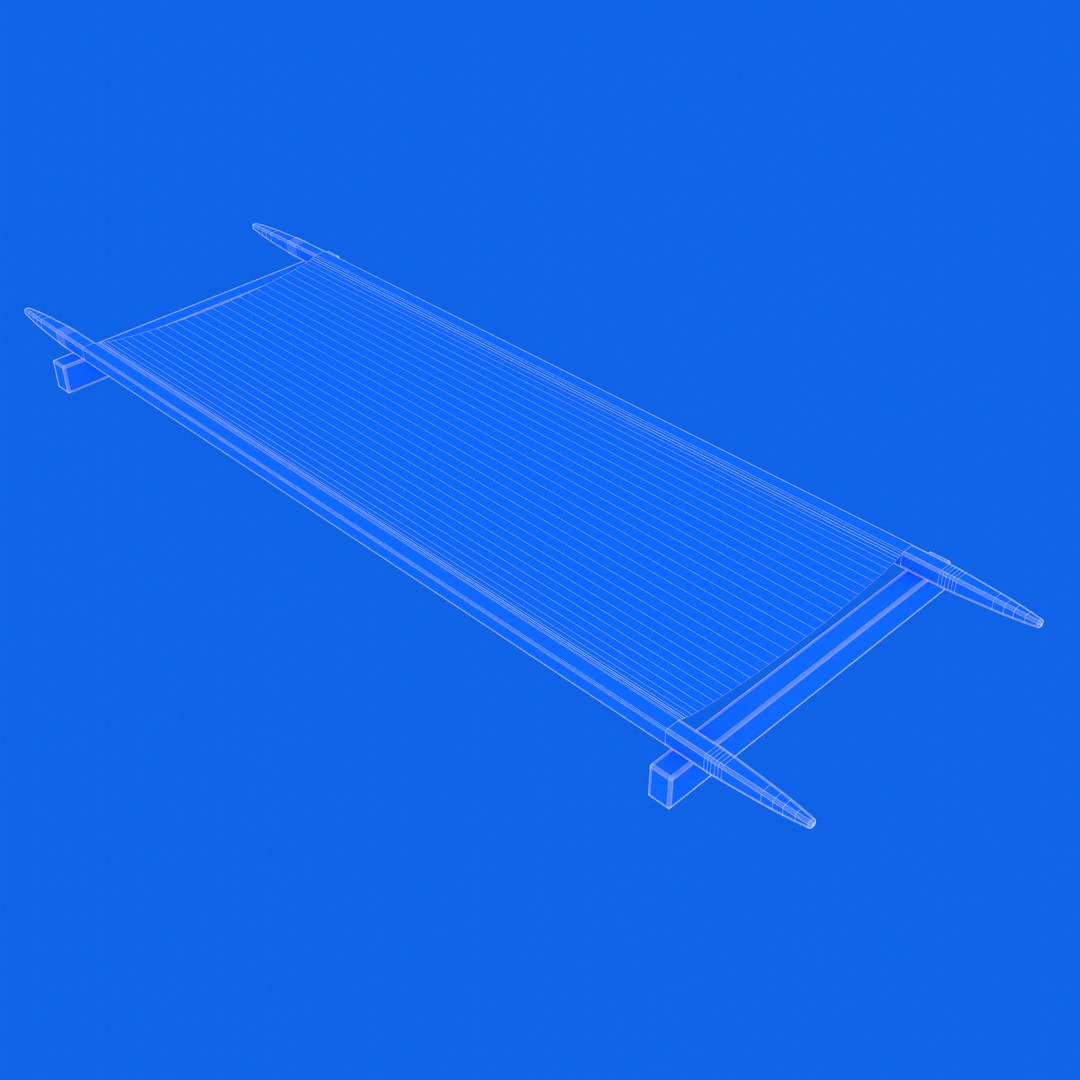 3D Improvised Old Stretcher - TurboSquid 2404384