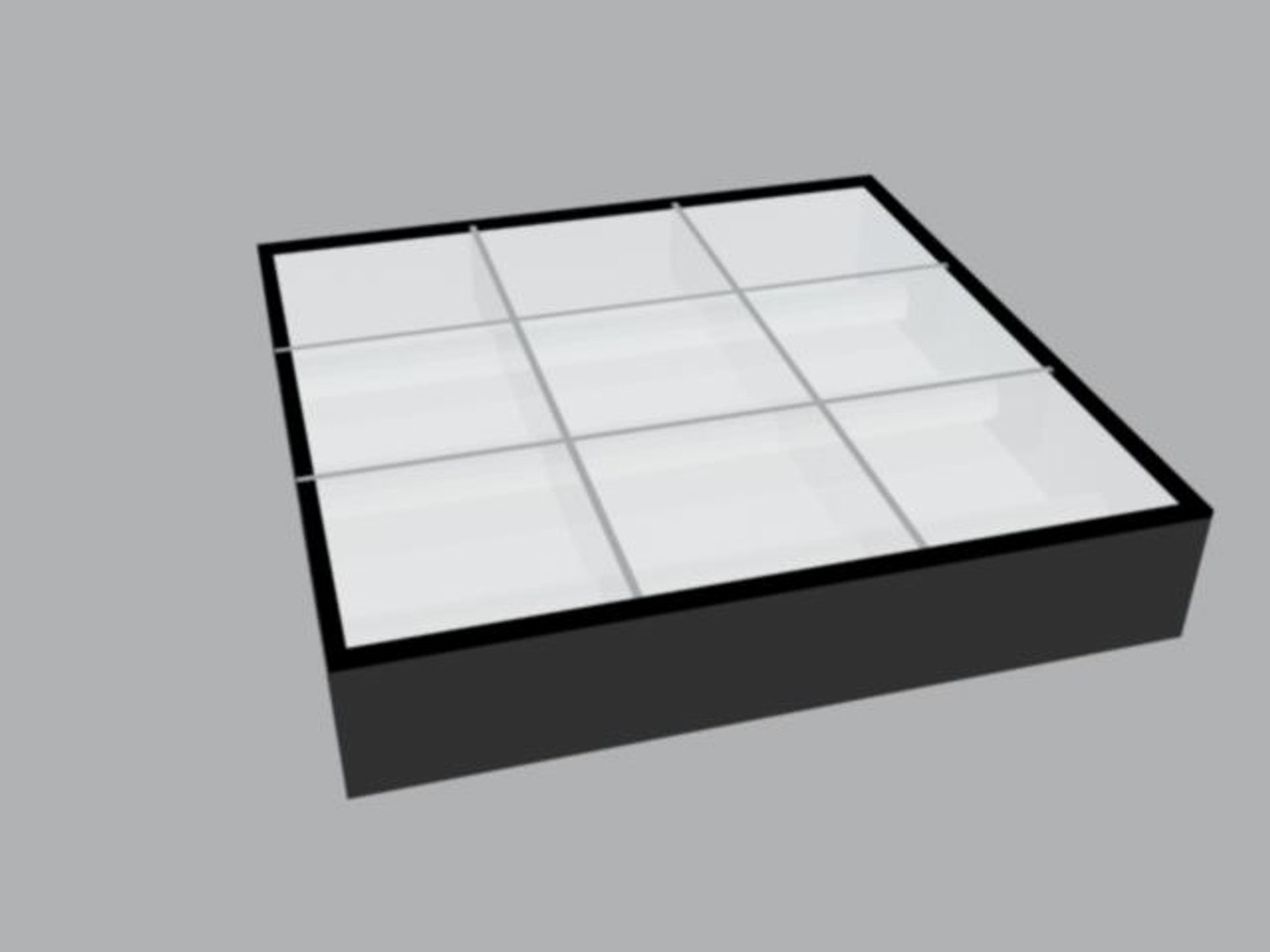 3d Model Of 2x2 Light Fixture