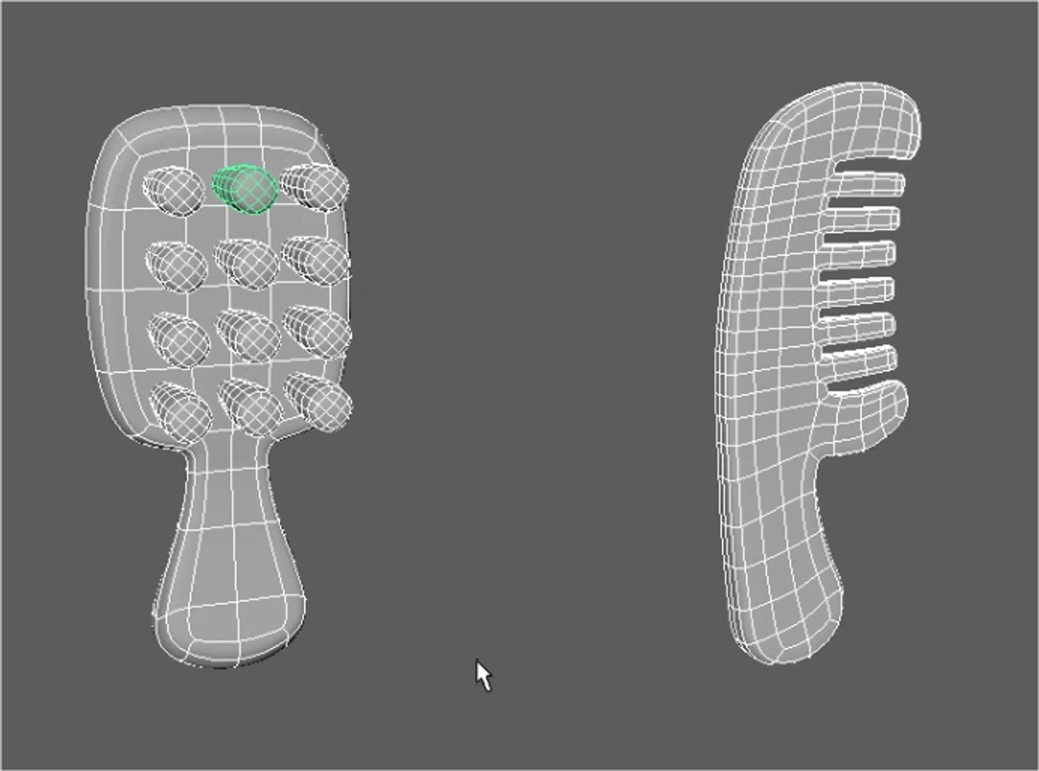 3D hair comb - TurboSquid 1640584