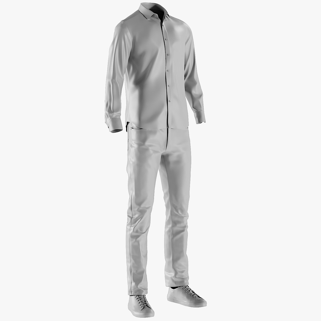 3D Mesh Men S Jeans Model - TurboSquid 1634763