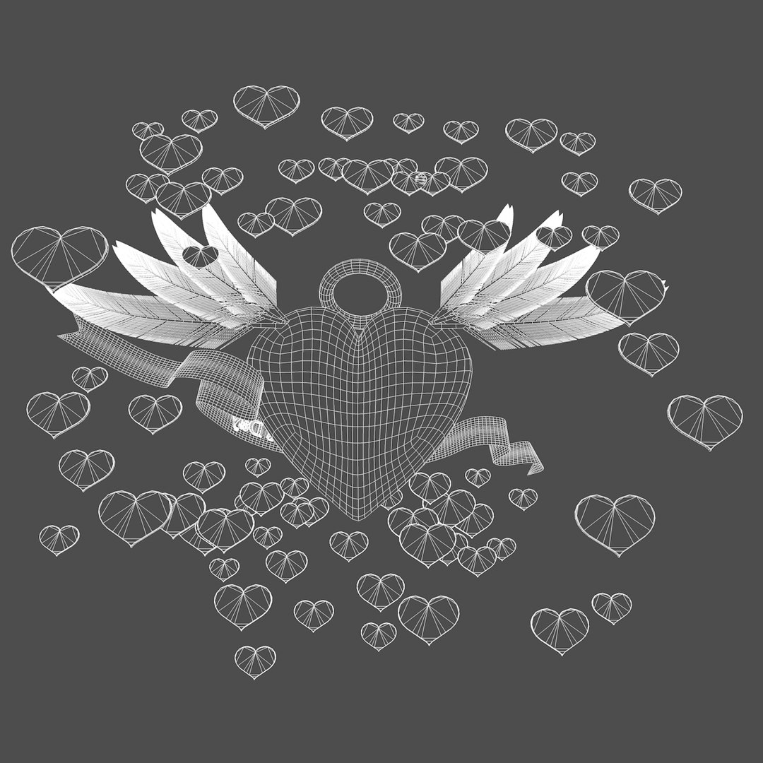 3d Model Heart Valentine Day