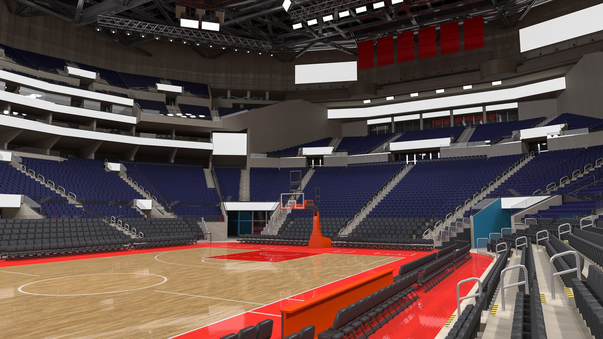 Basketball arena 3D model - TurboSquid 1612609