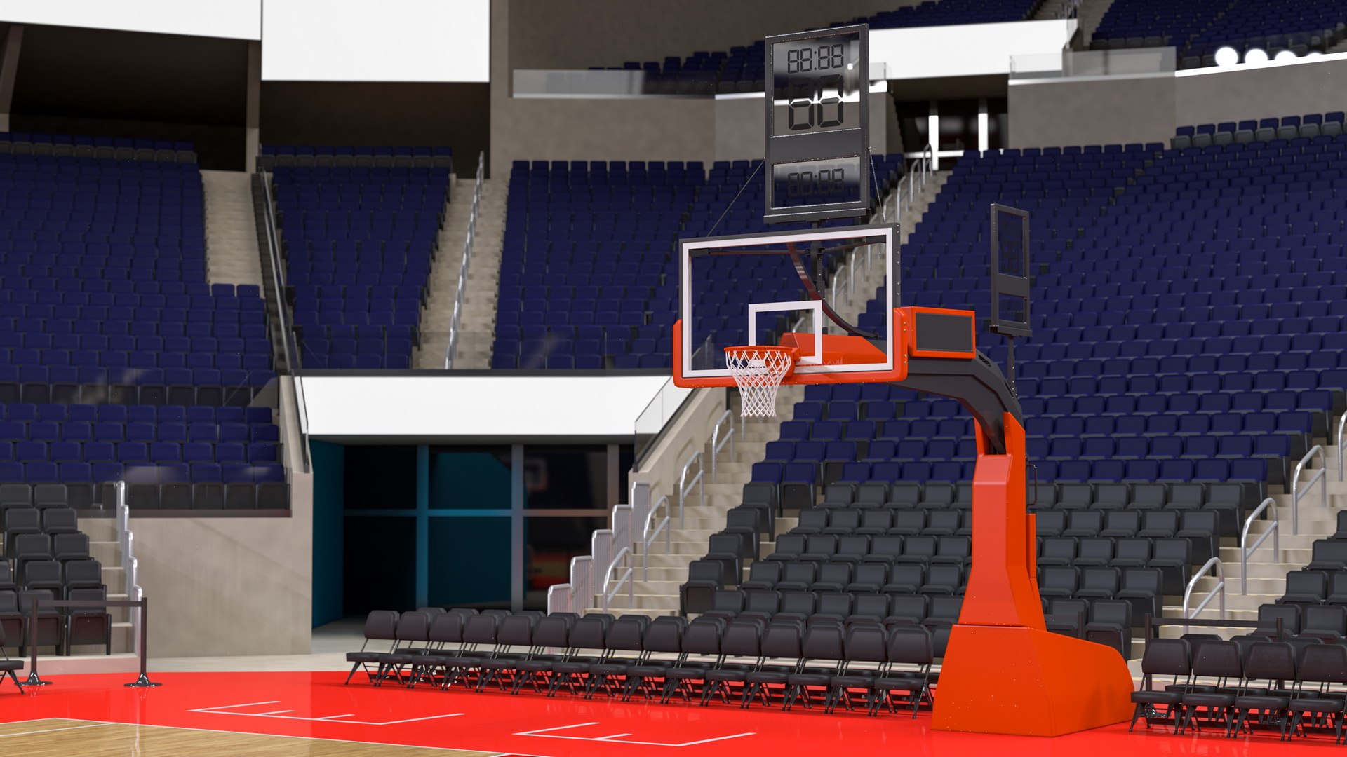 Basketball arena 3D model - TurboSquid 1612609