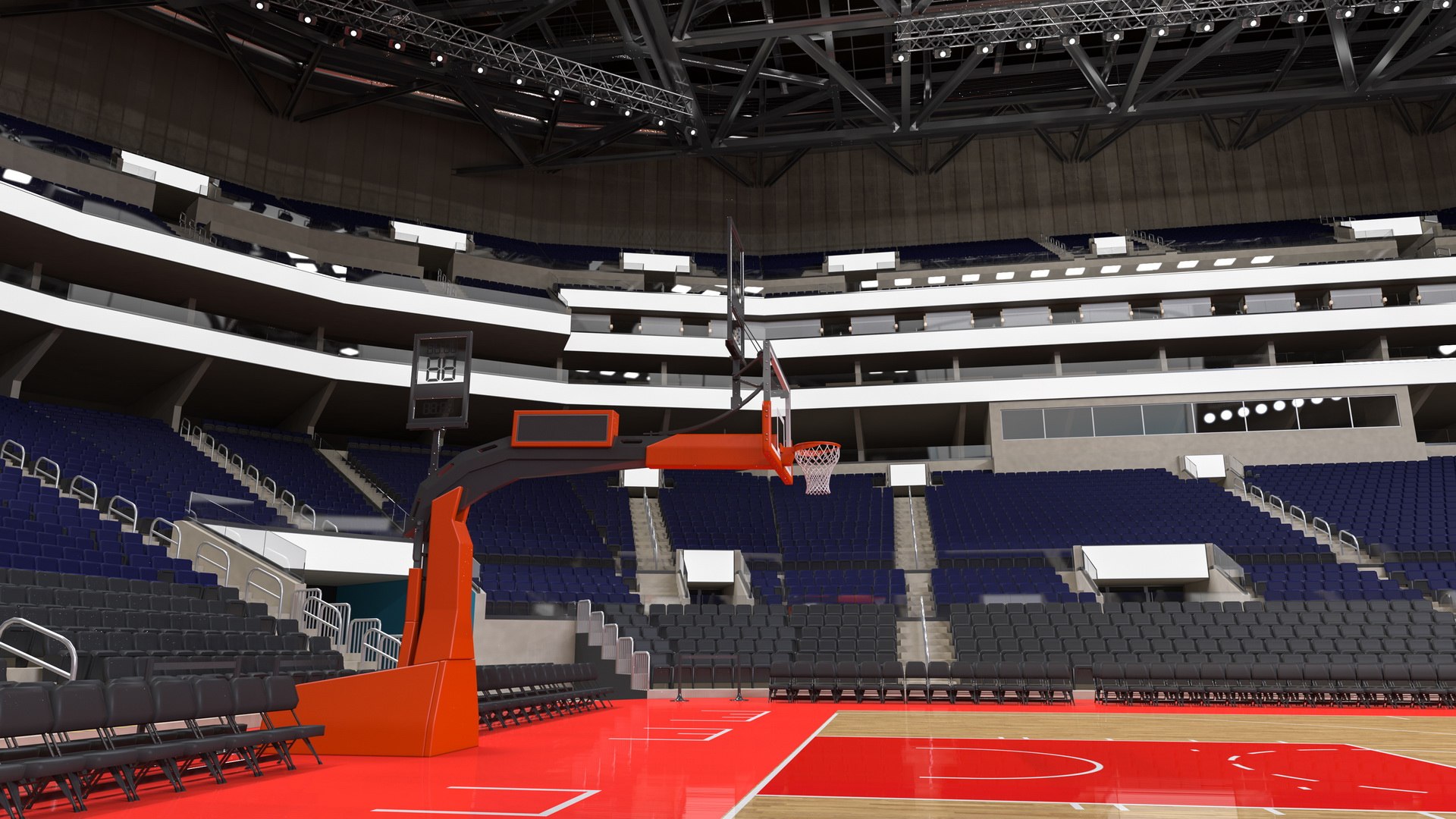 Basketball arena 3D model - TurboSquid 1612609