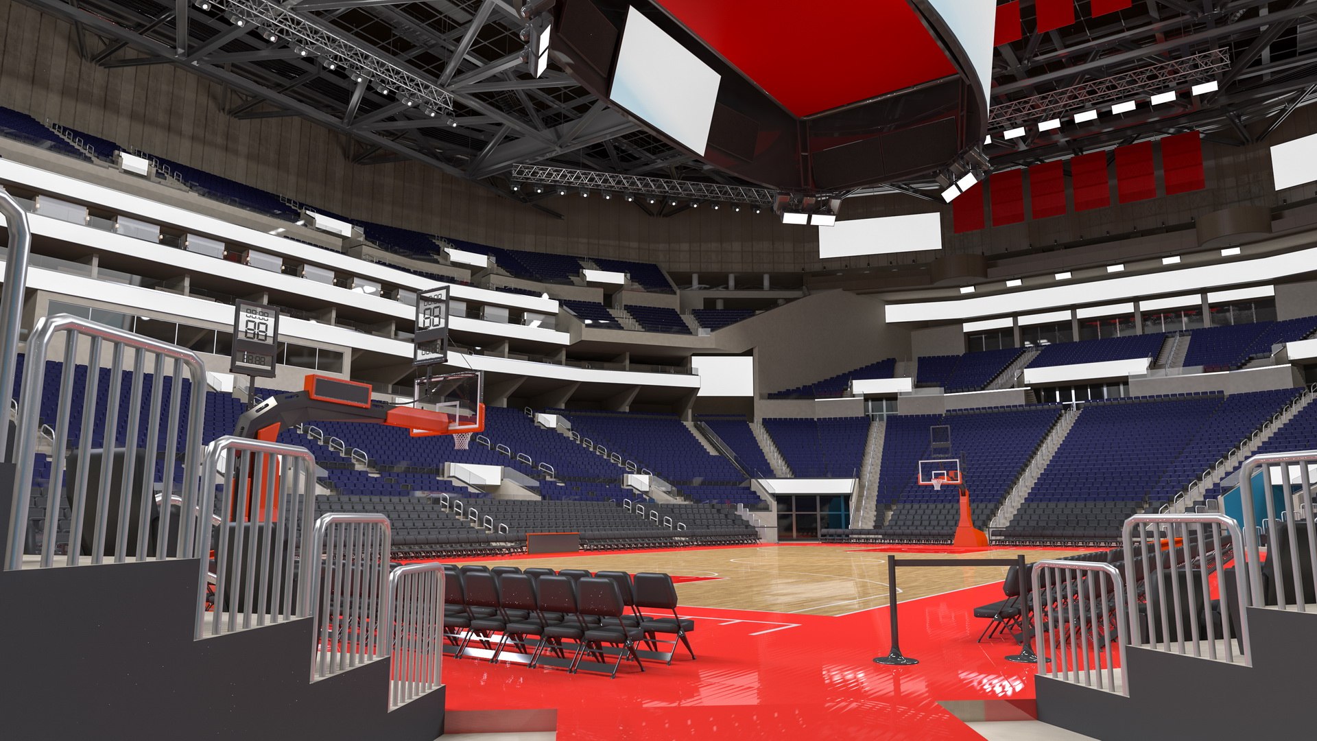 Basketball arena 3D model - TurboSquid 1612609