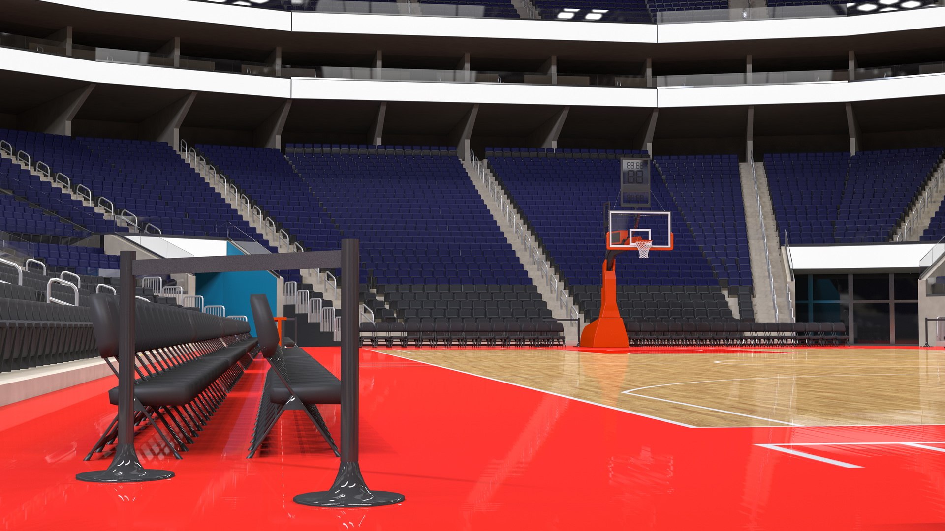Basketball arena 3D model - TurboSquid 1612609