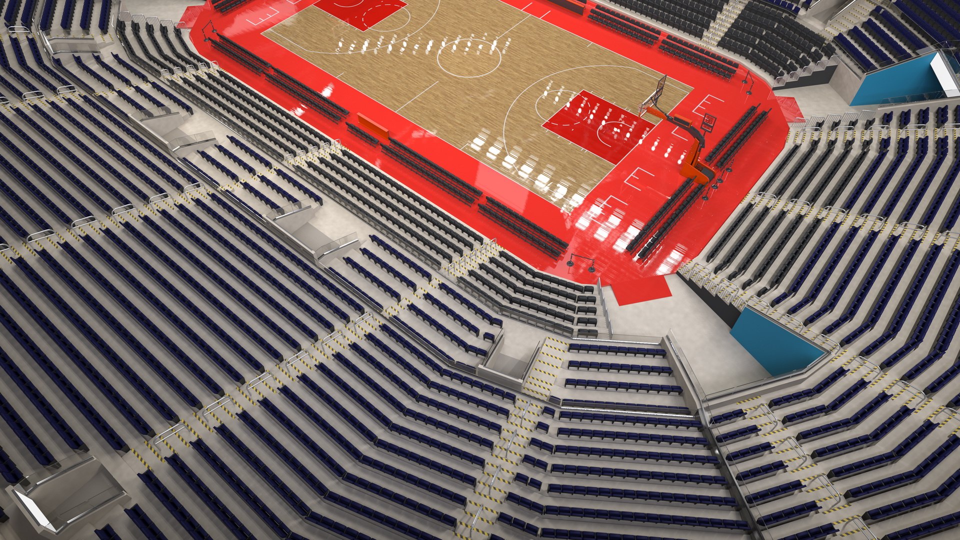 Basketball arena 3D model - TurboSquid 1612609