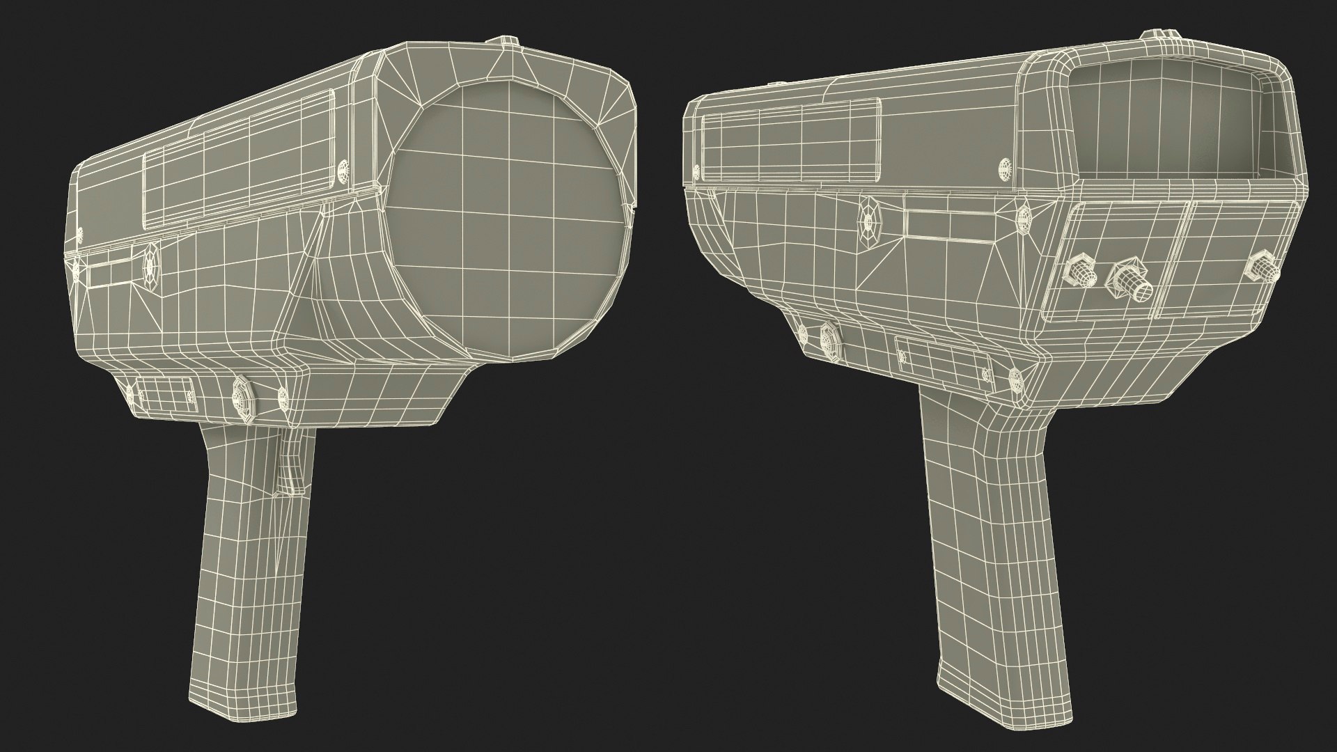 Radar Speed Gun Gray Model - TurboSquid 2151829