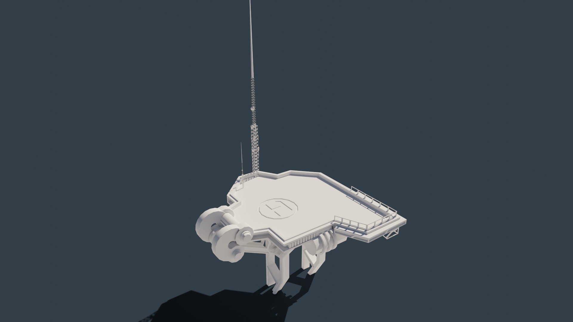 3D Futuristic Oil Rig Structure Model - TurboSquid 1956694