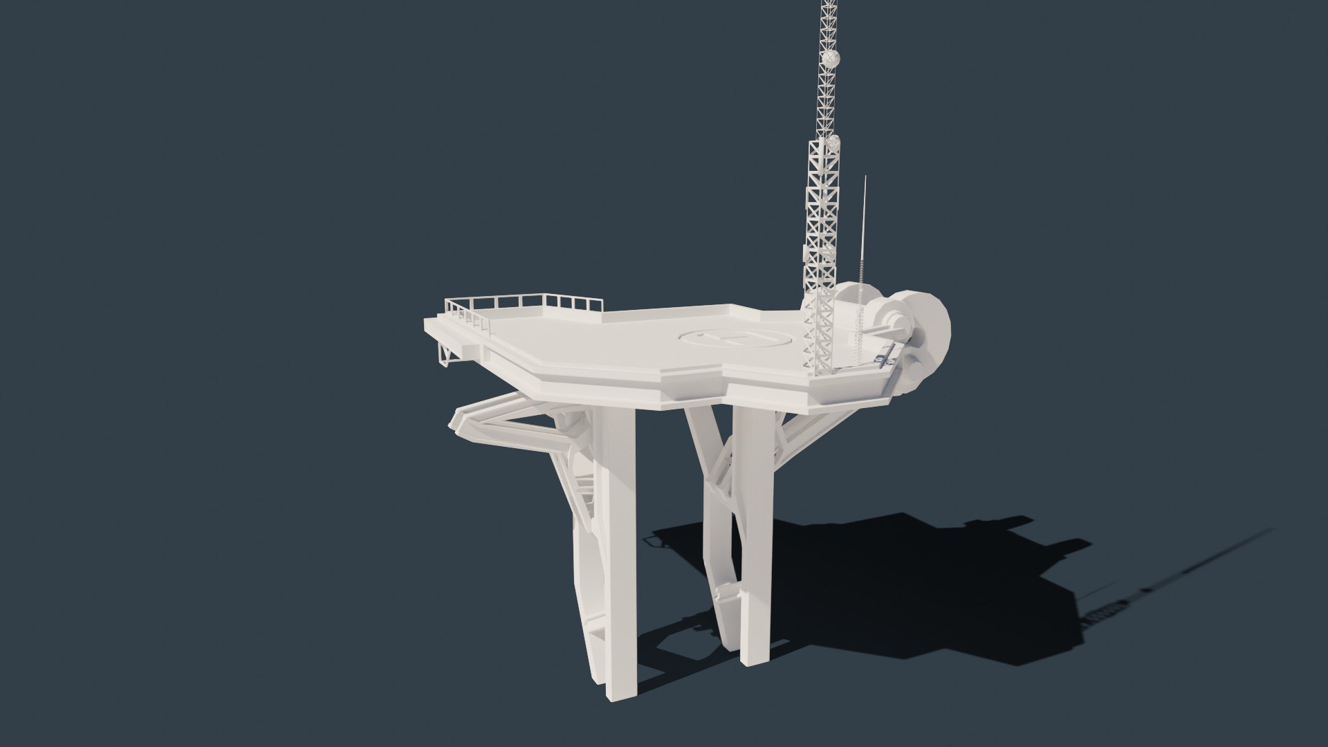 3D Futuristic Oil Rig Structure Model - TurboSquid 1956694