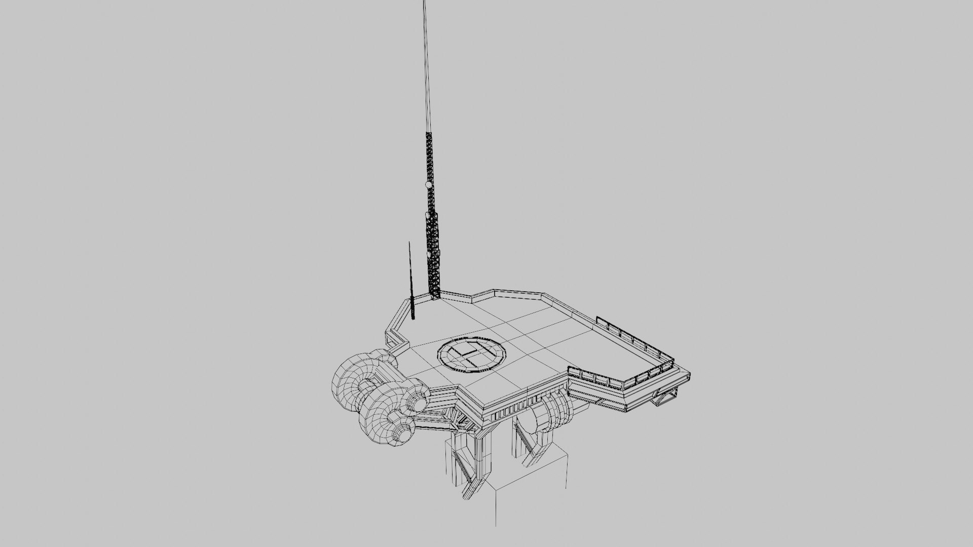 3D Futuristic Oil Rig Structure Model - TurboSquid 1956694