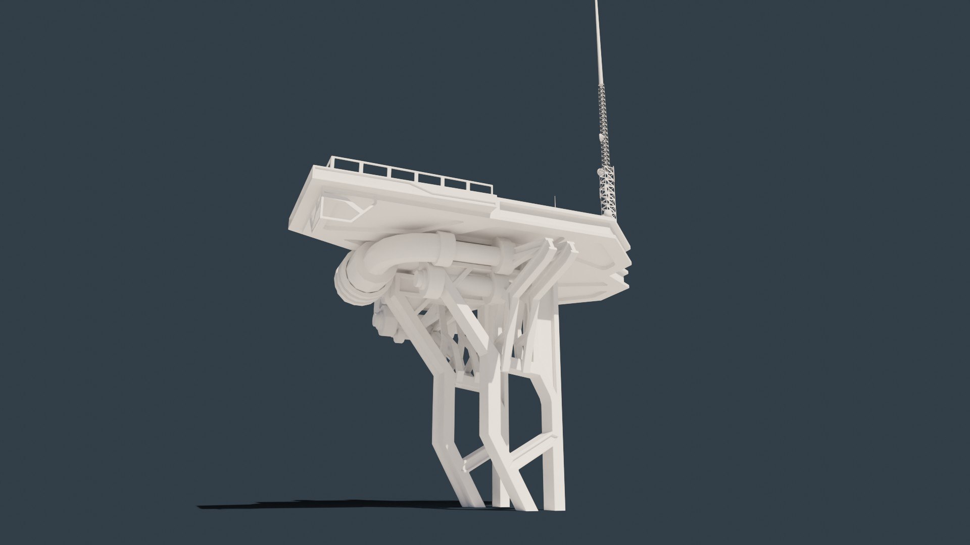 3D Futuristic Oil Rig Structure Model - TurboSquid 1956694