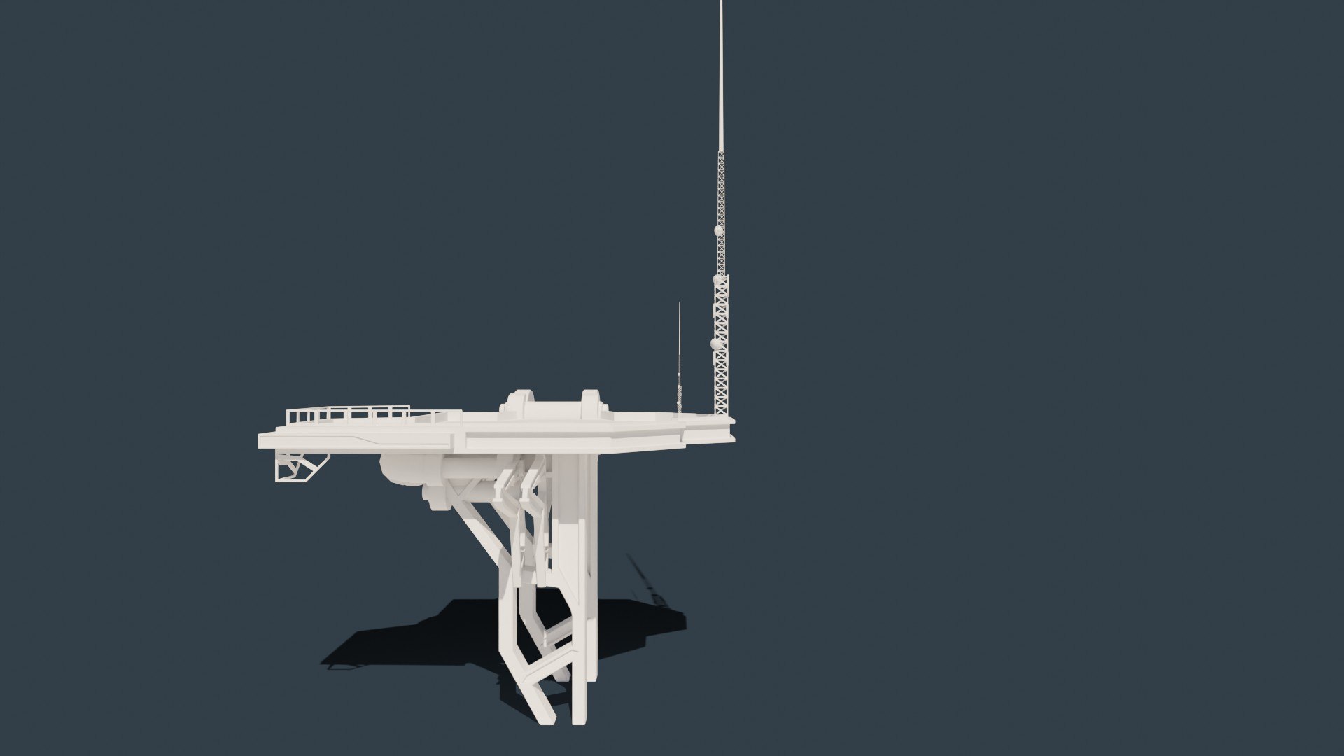 3D Futuristic Oil Rig Structure Model - TurboSquid 1956694