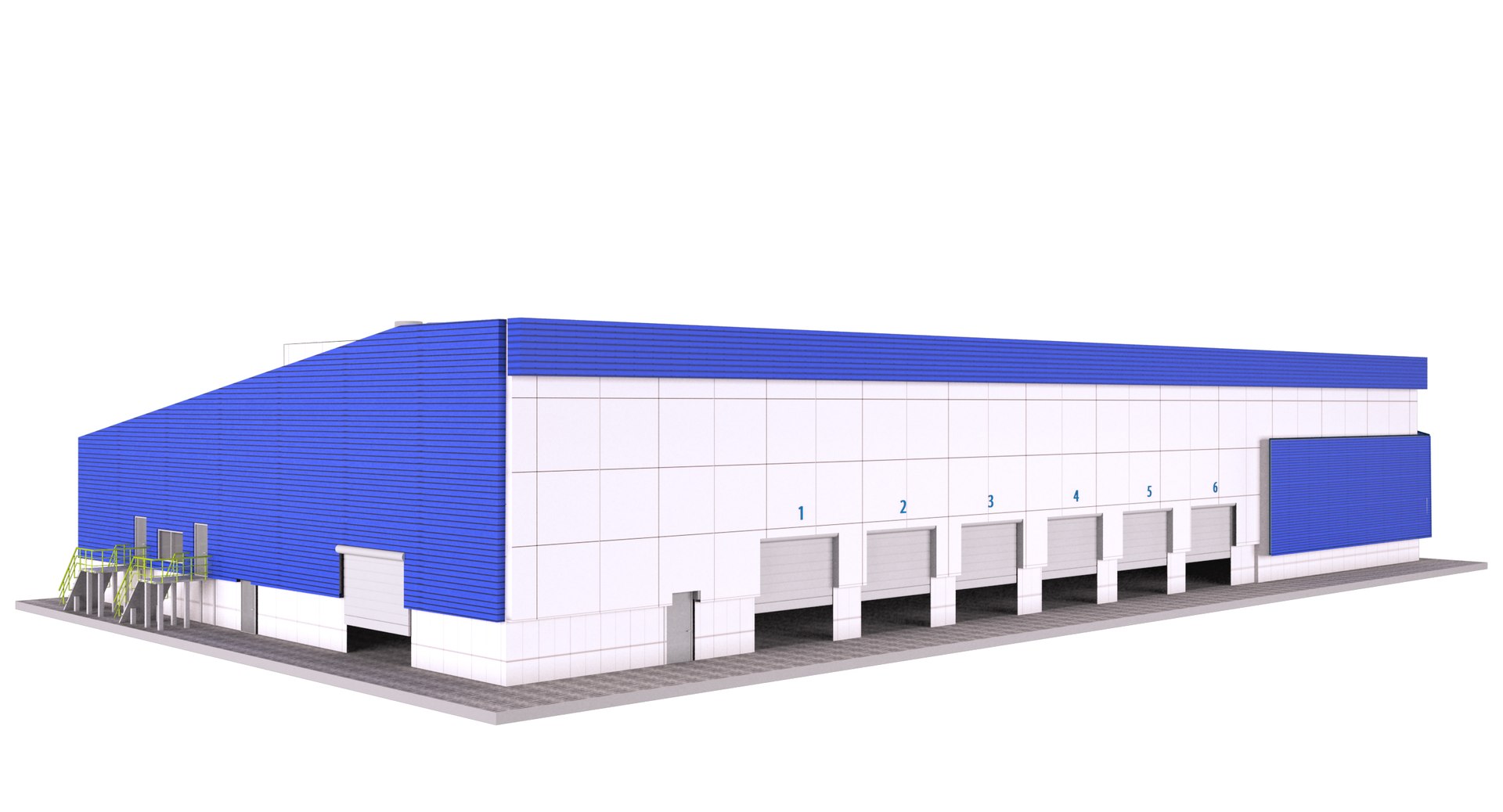 3D Model Logistics Building - TurboSquid 1332634