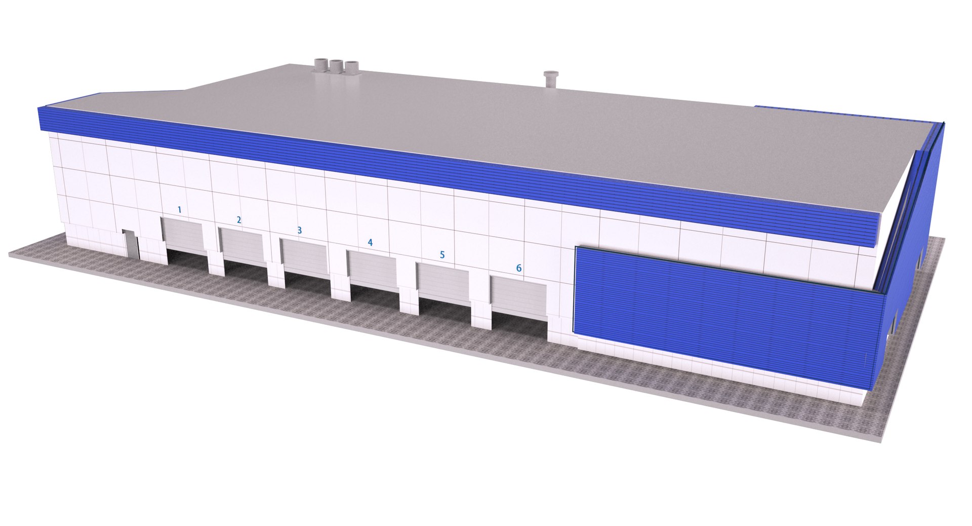 3D Model Logistics Building - TurboSquid 1332634