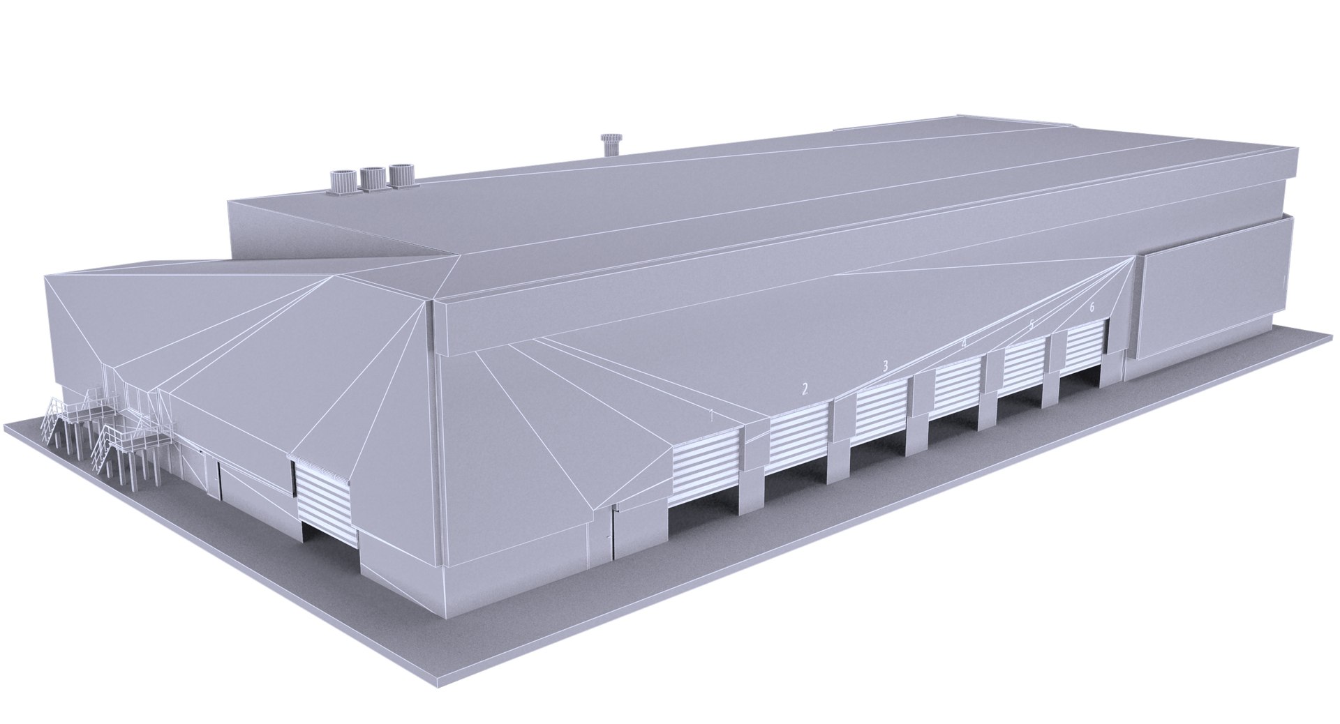 3D Model Logistics Building - TurboSquid 1332634
