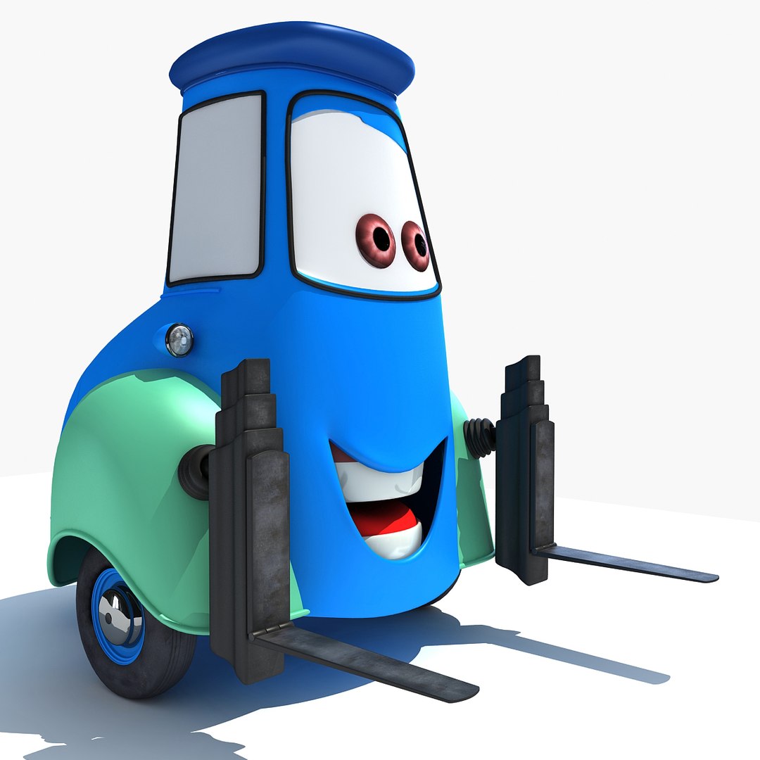 characters disney pixar cars 3d model