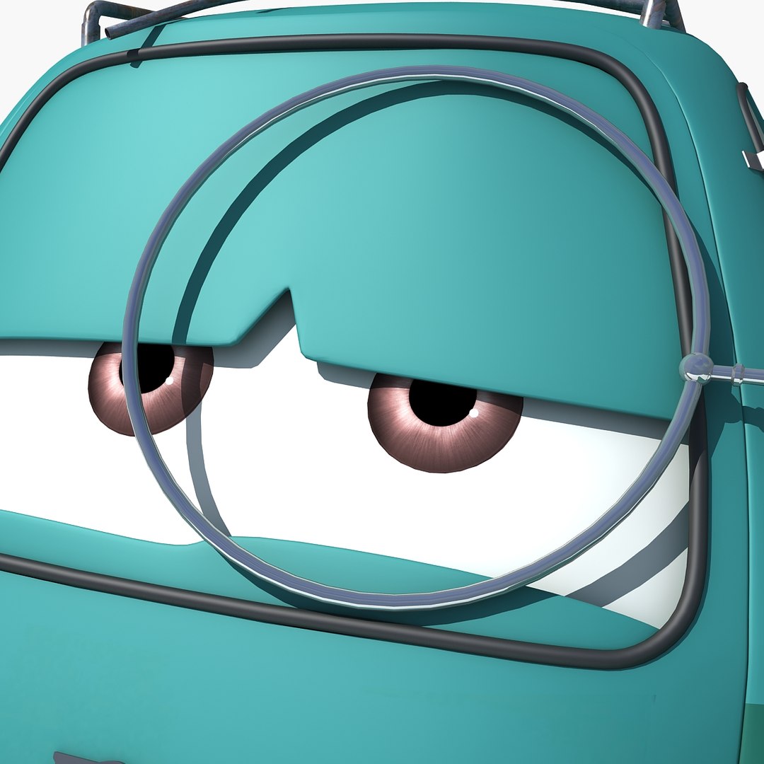 characters disney pixar cars 3d model