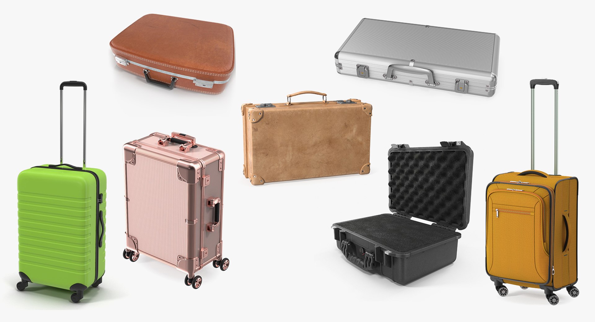 3D Suitcases Collection 4 - TurboSquid 1997895