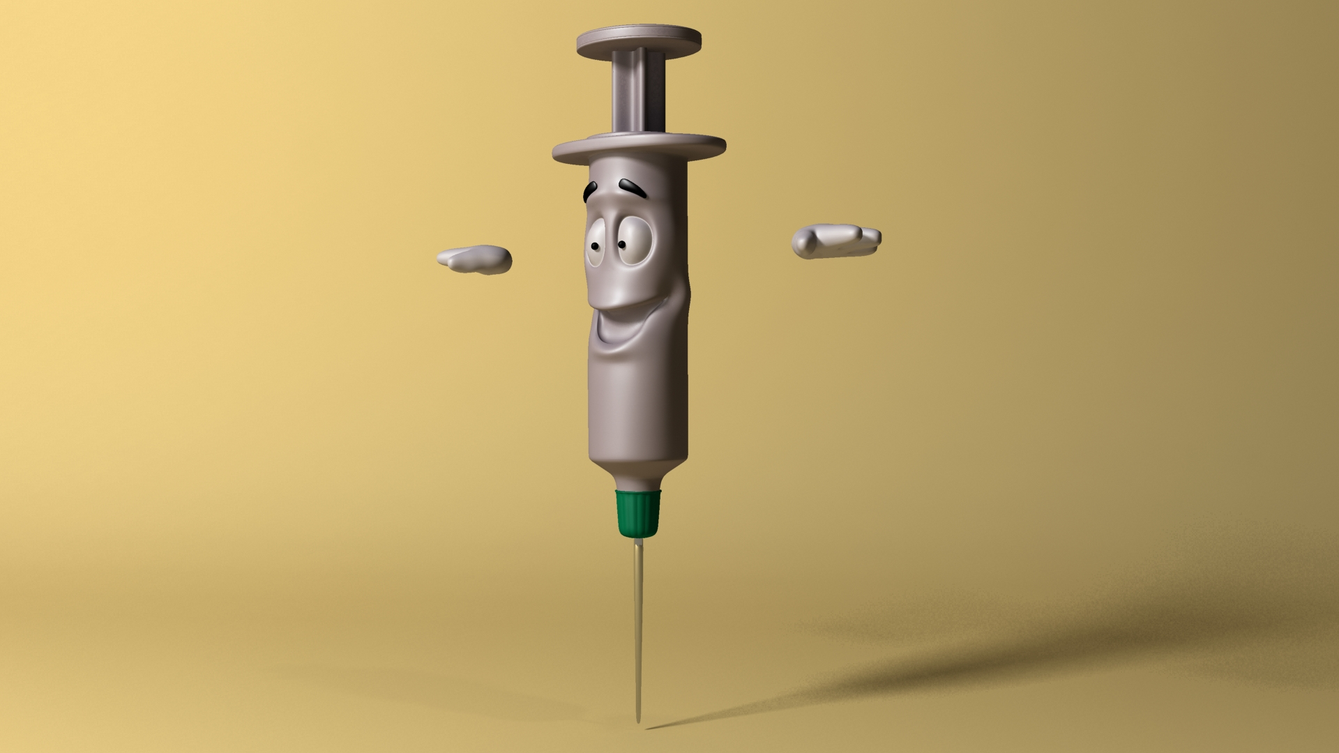 Cartoon Syringe Rigged 3D Model - TurboSquid 1831726