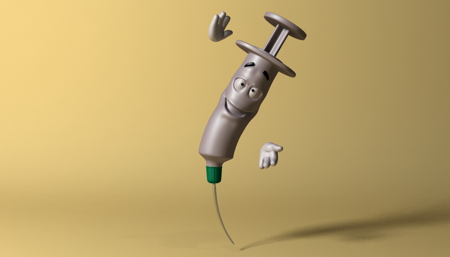 Cartoon Syringe Rigged 3D Model - TurboSquid 1831726