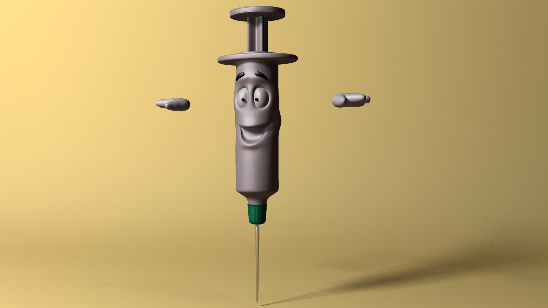 Cartoon Syringe Rigged 3D Model - TurboSquid 1831726