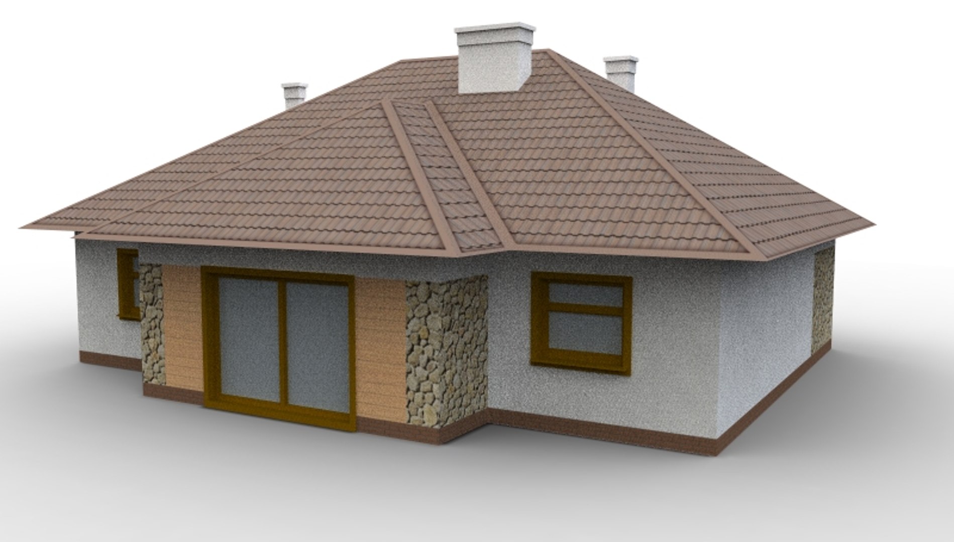 Free House Anim8or An8 3d Model