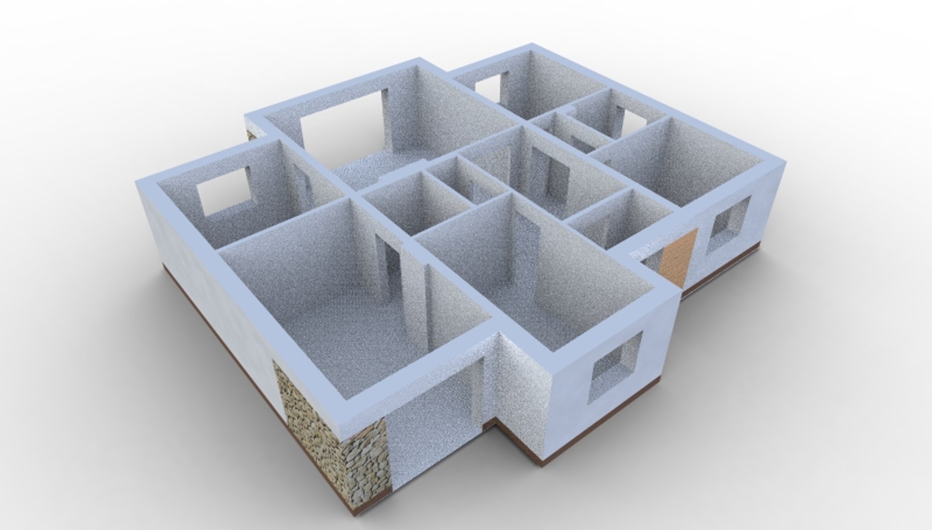 Free House Anim8or An8 3d Model