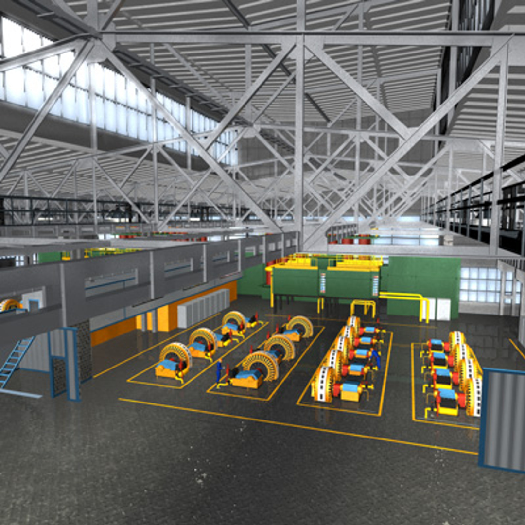 3d model factory compression