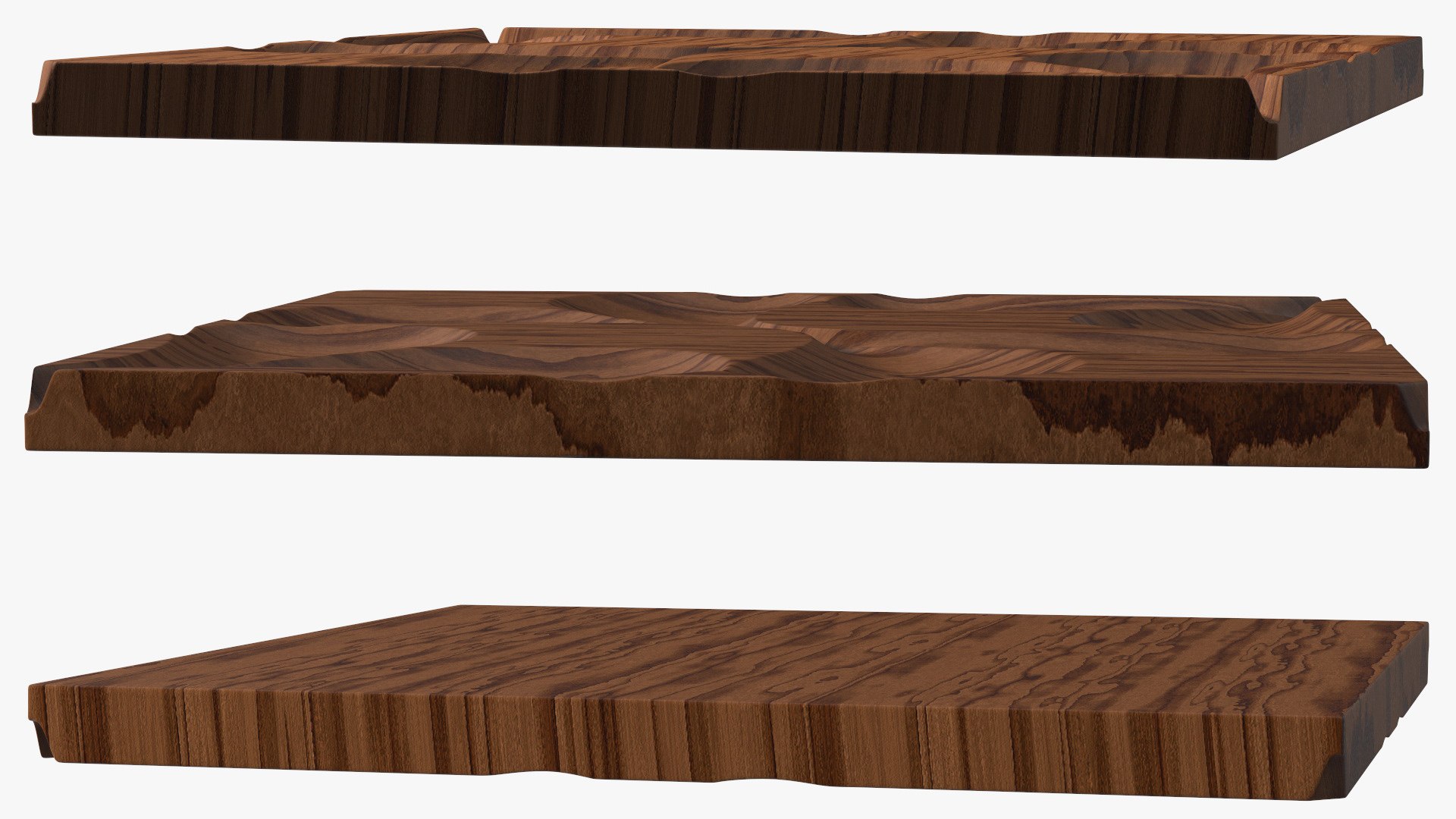 3D 3D Wall Panel Drops Wood - TurboSquid 1907958