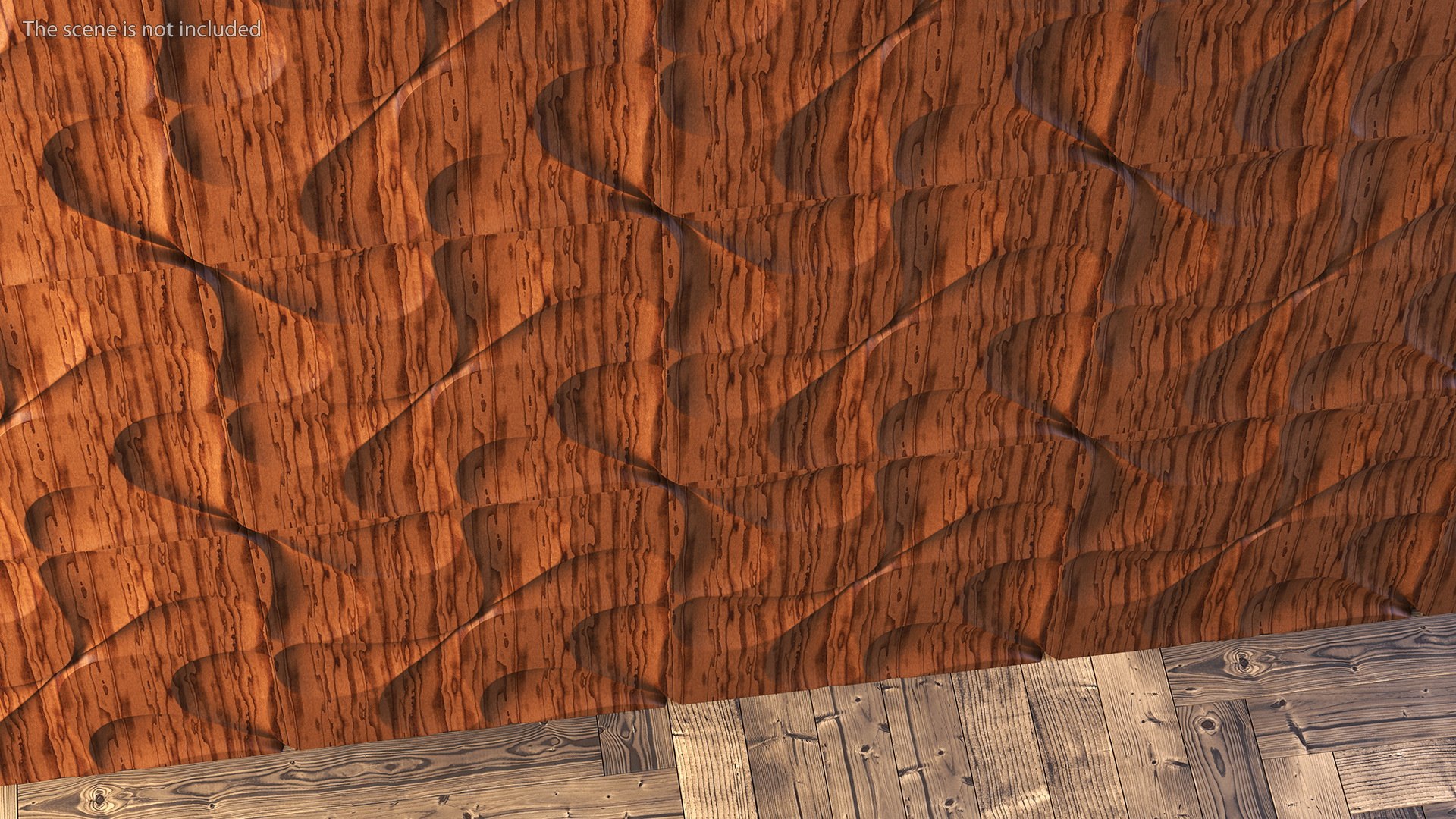3D 3D Wall Panel Drops Wood - TurboSquid 1907958
