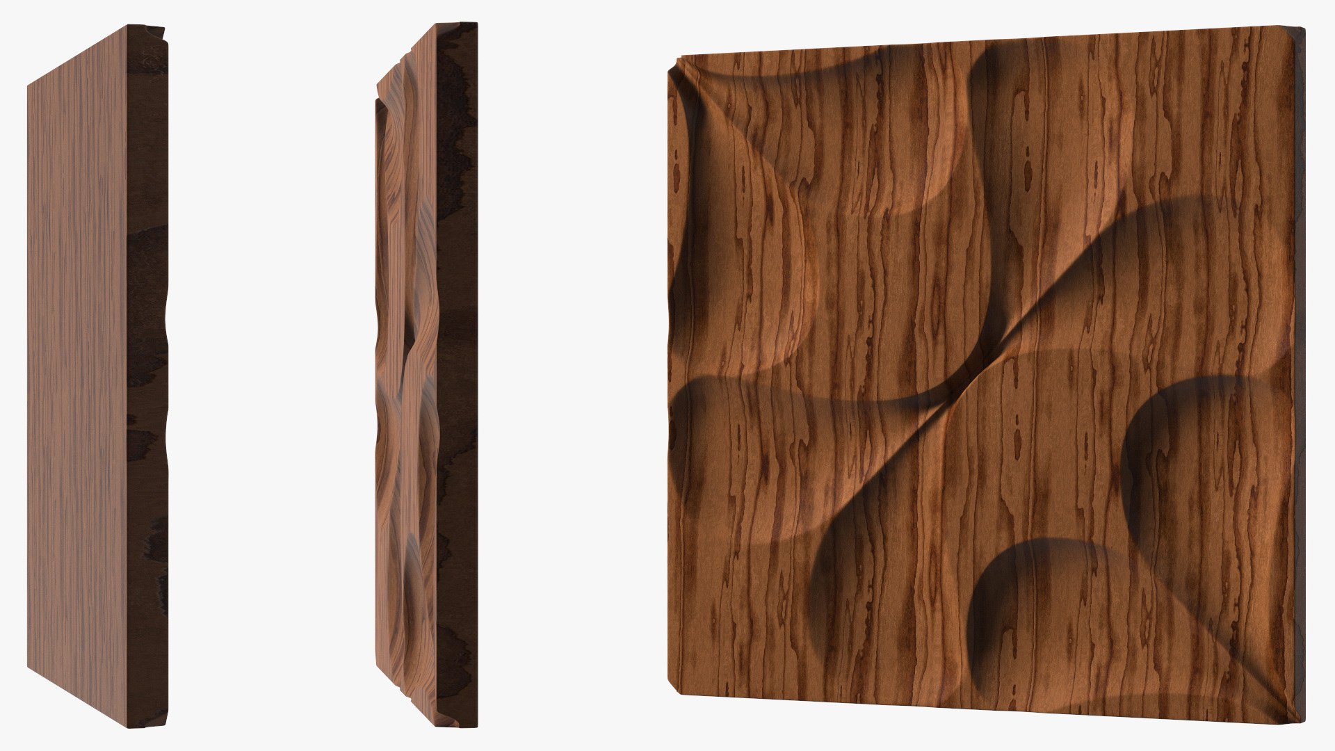 3D 3D Wall Panel Drops Wood - TurboSquid 1907958