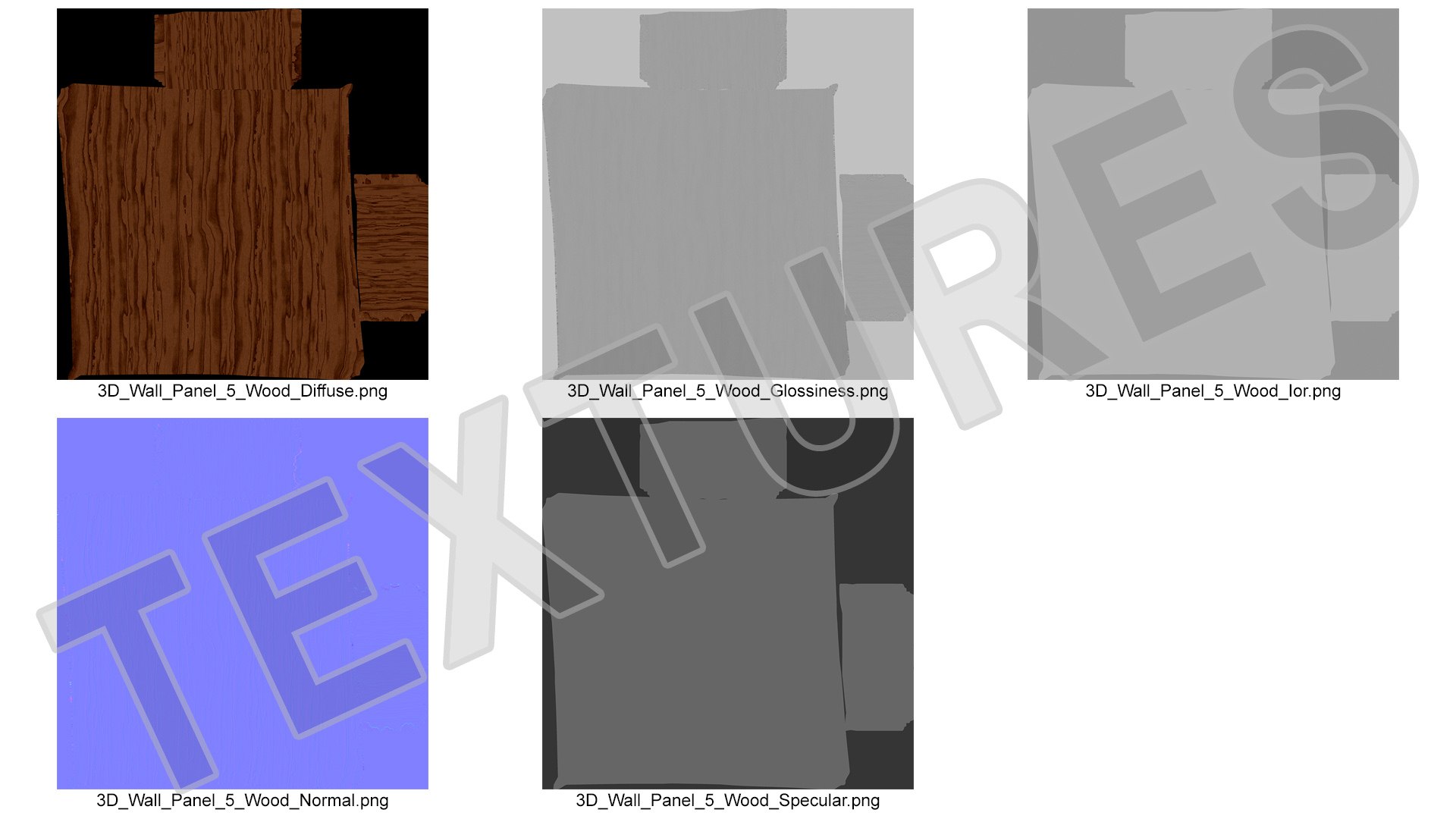 3D 3D Wall Panel Drops Wood - TurboSquid 1907958