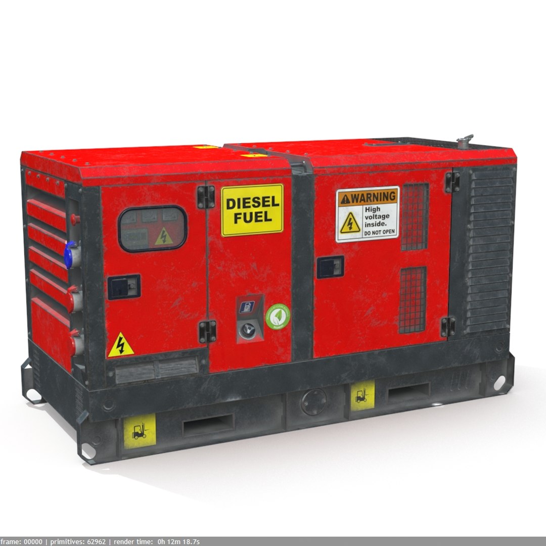 3D Power Generator Pbr Model - TurboSquid 1508528