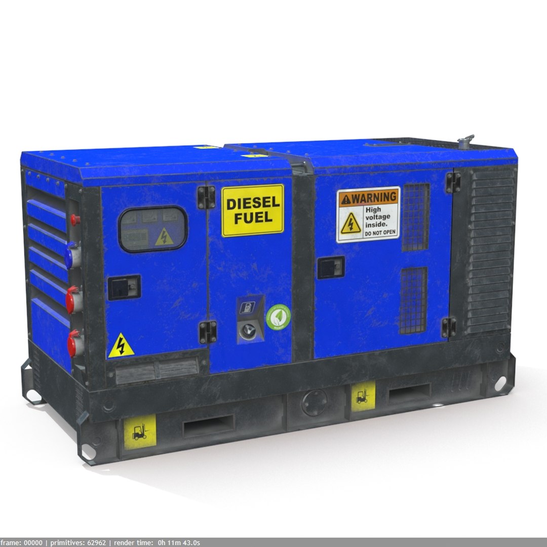 3D Power Generator Pbr Model - TurboSquid 1508528