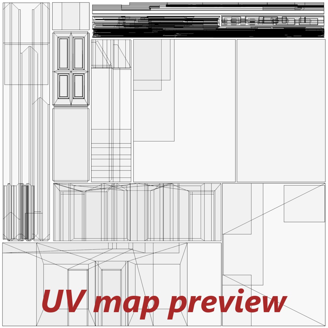 Brick Store Interior 3d Model