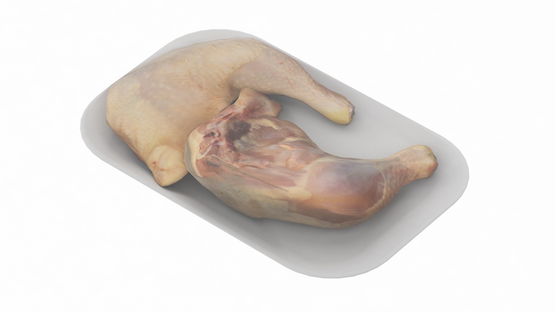 Supermarket Packaged Chicken Low Poly Model - TurboSquid 2096557
