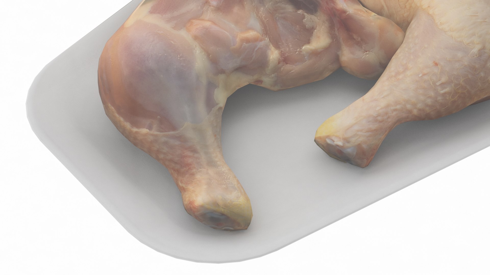 Supermarket Packaged Chicken Low Poly Model - TurboSquid 2096557