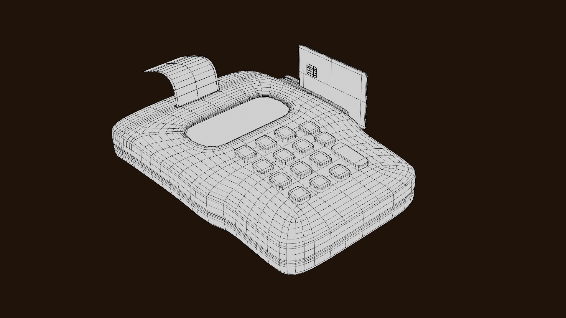 3D Credit Card Terminal Minimal 3D Illustration Model - TurboSquid 1889013